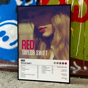 Taylor Swift red Album Cover Poster 6 - Etsy