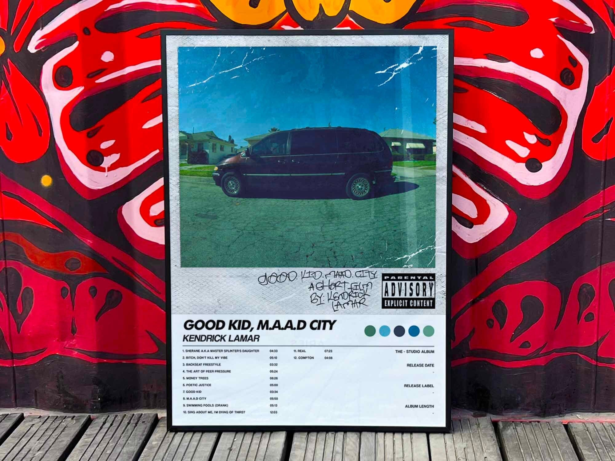 Kendrick Lamar "Good Kid Maad City" Album Cover Poster sold by Dinesh Arora | SKU 124287135 | 55 ...