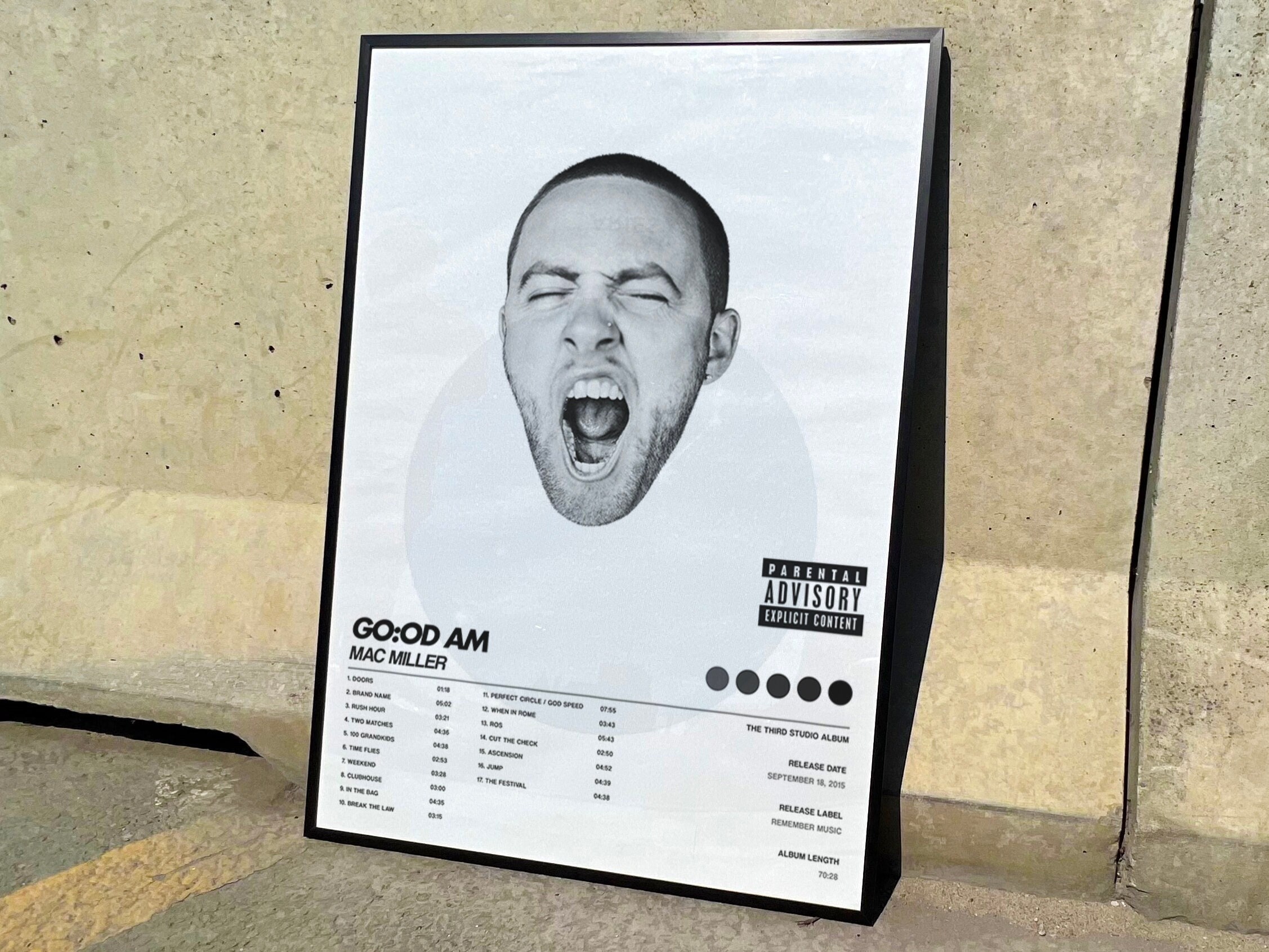 Mac Millers good Am Album Cover Poster - Etsy