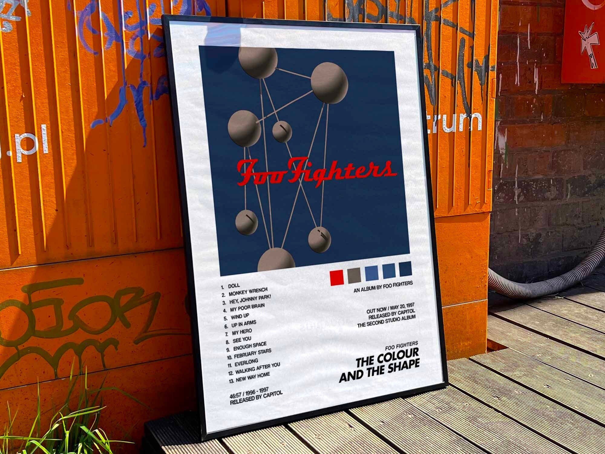 FF Band Fighters "The Colour And The Shape" Album Cover Poster sold by ...