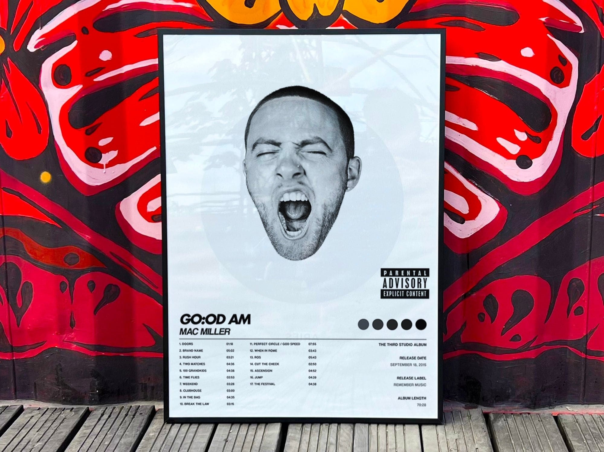 Mac Millers good Am Album Cover Poster - Etsy