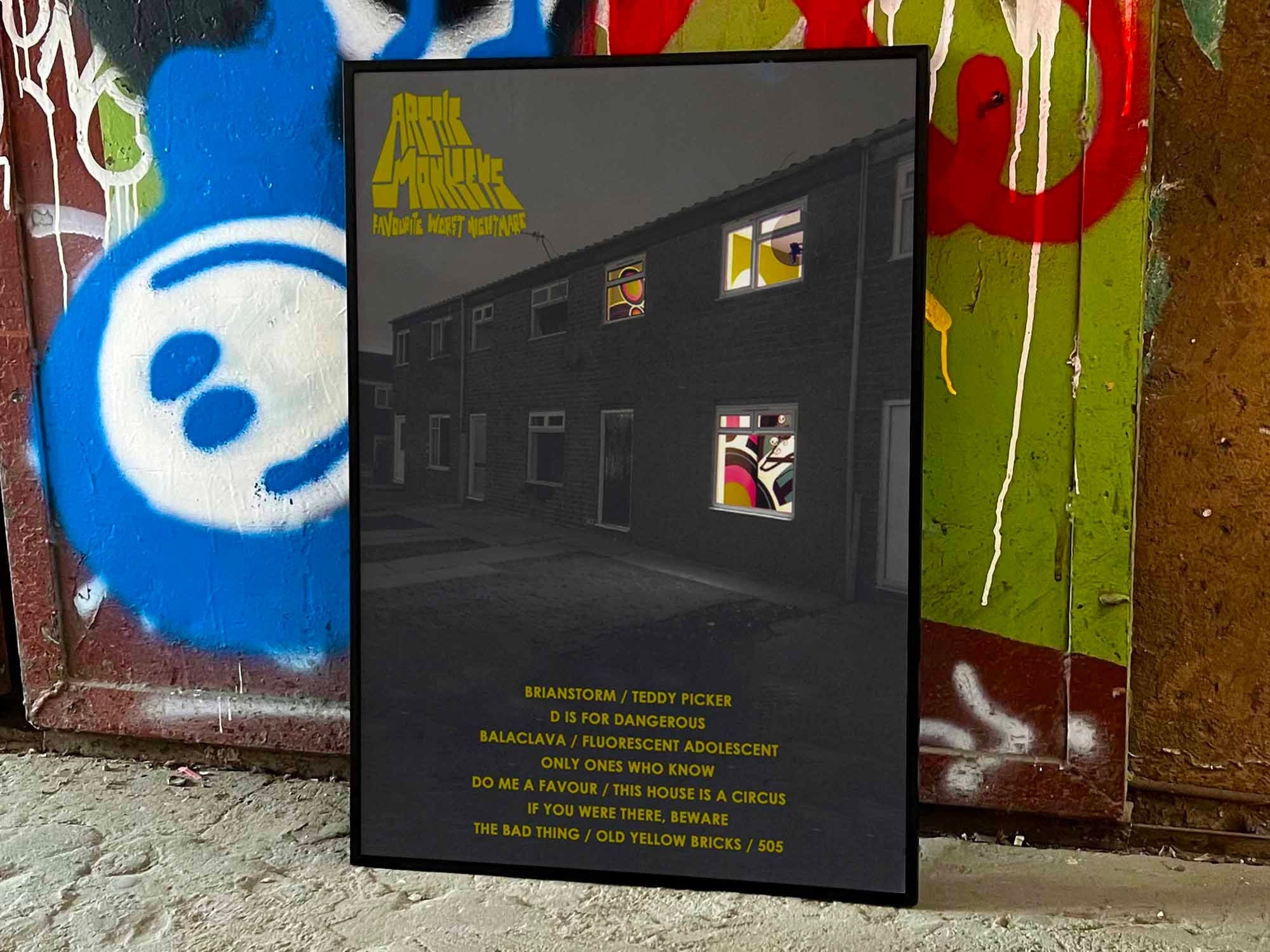 Arctic Monkeys "Favourite Worst Nightmare" Album Cover Poster sold by ...