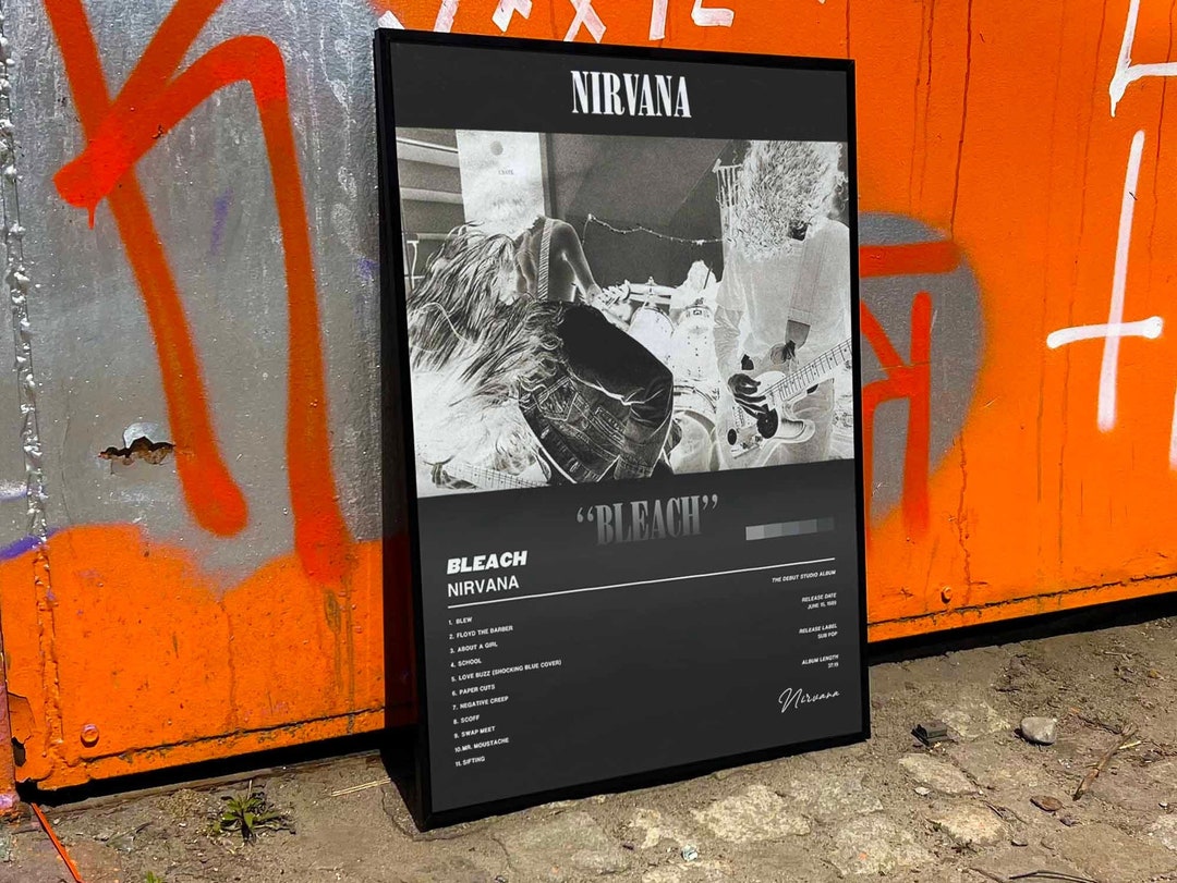 Nirvana bleach Album Cover Poster 8 - Etsy