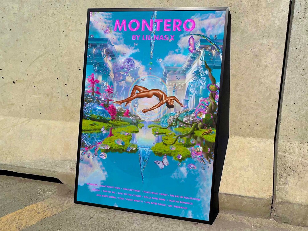 Lil Nas X montero Album Cover Poster fac - Etsy