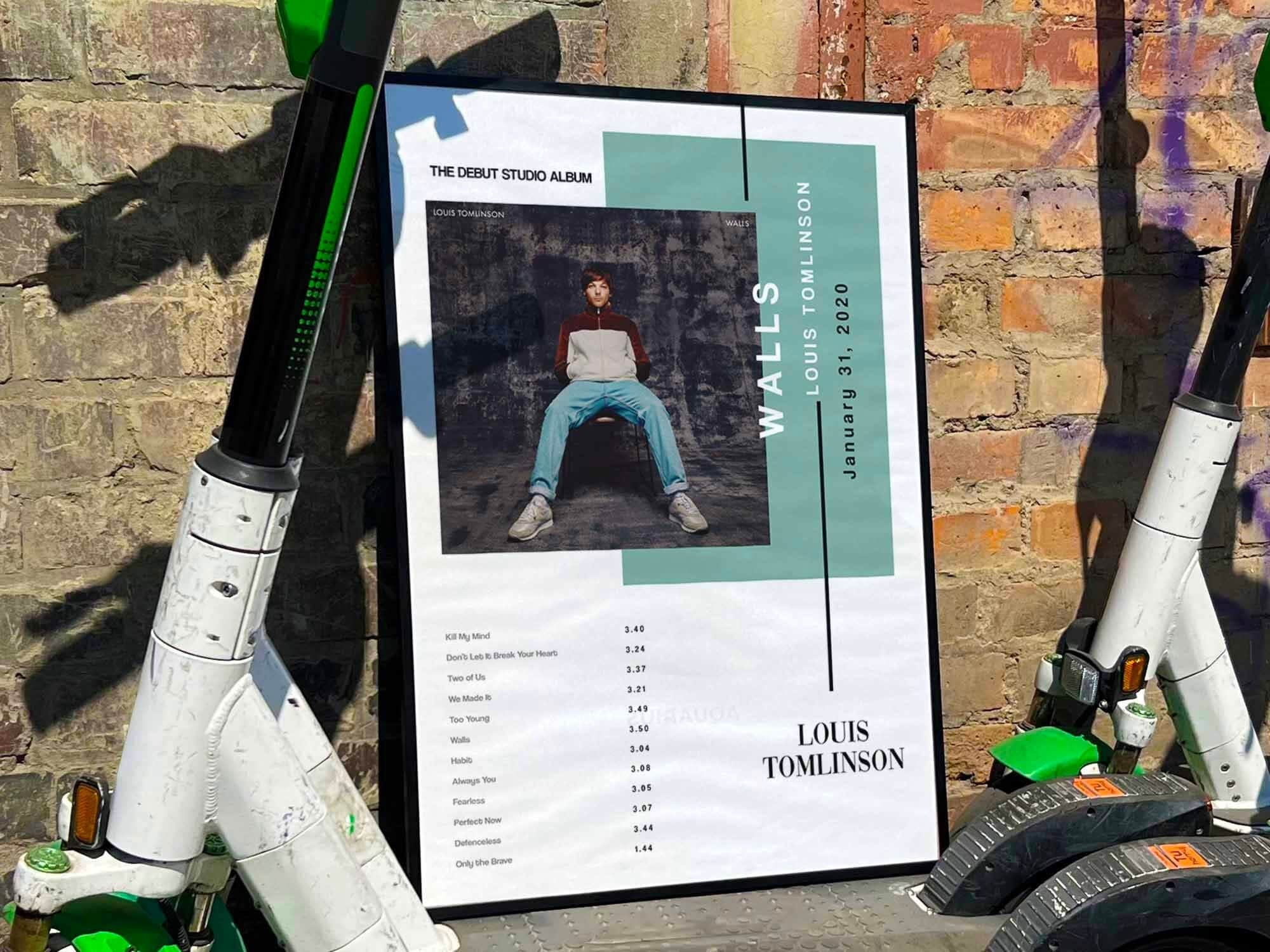 Louis Tomlinson "Walls" Album Cover Poster sold by Adelina Prick | SKU ...