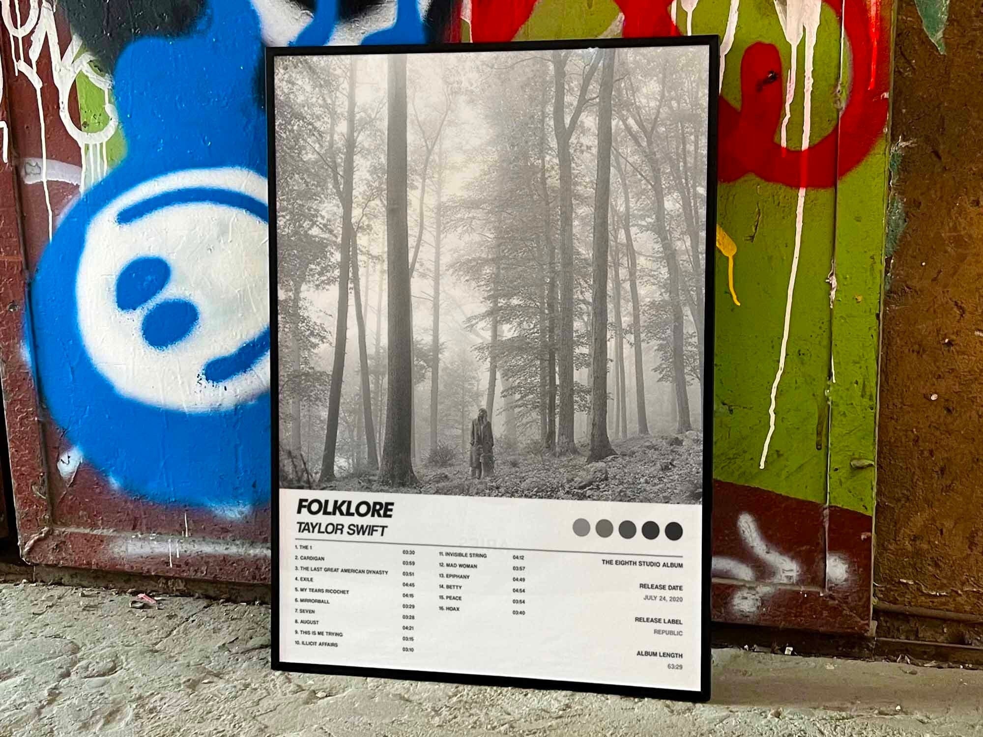 Taylor Swift folklore Album Cover Poster 6 - Etsy