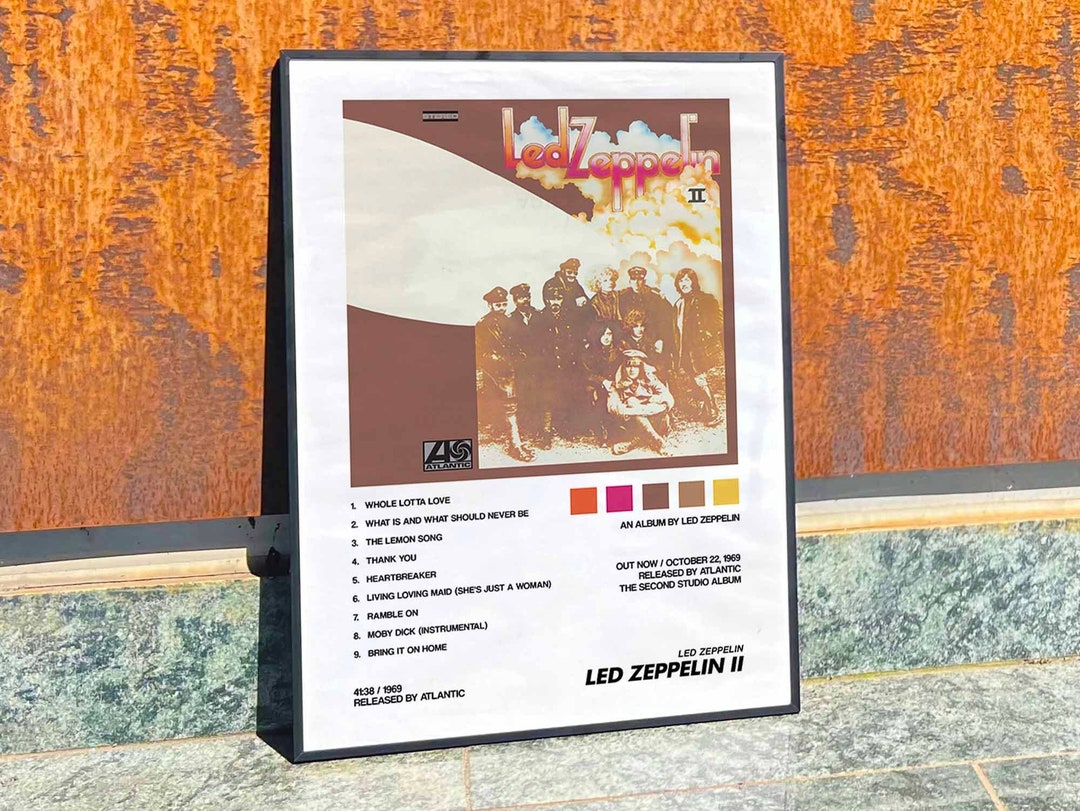 Led Zeppelin led Zeppelin Ii Album Cover Poster 2 - Etsy