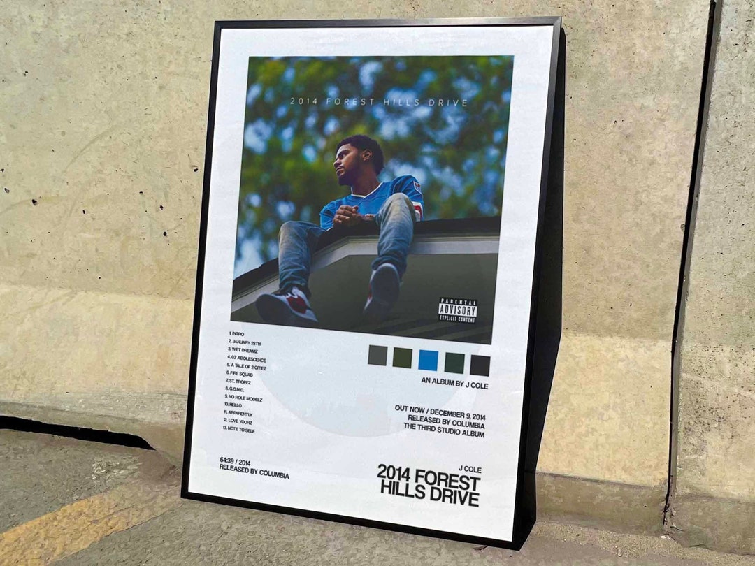 J Cole 2014 Forest Hills Drive Album Cover Poster 2 - Etsy