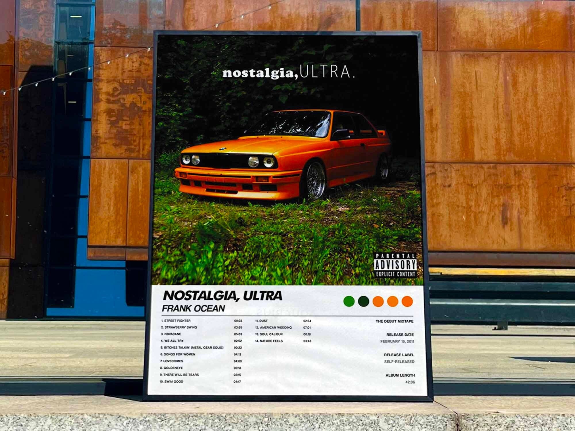 Frank Ocean nostalgia Ultra Album Cover Poster - Etsy