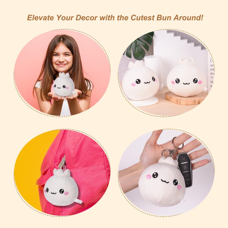 Dumpling Plush Bao With Free Sticker Sheets Lunar New Year Cute Kawaii ...