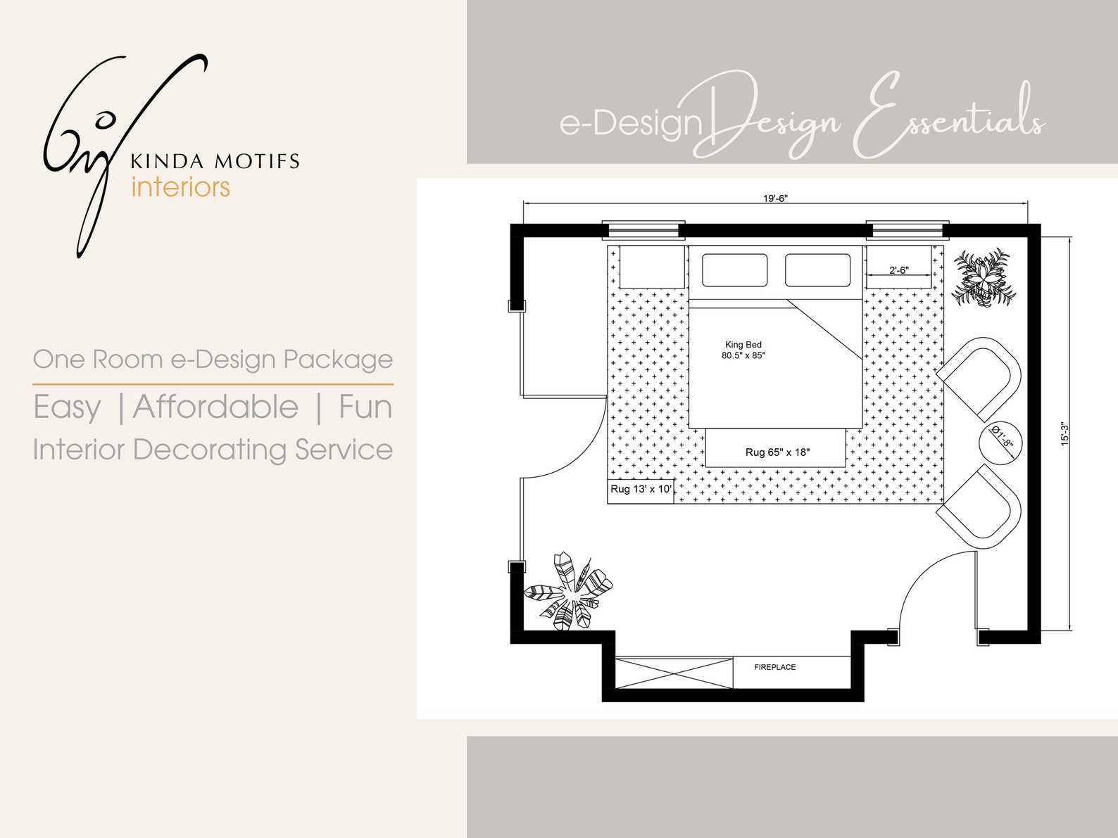 Master Bedroom Design | E-design Package | Bedroom Furniture | Edesign Essentials | | Floor ...