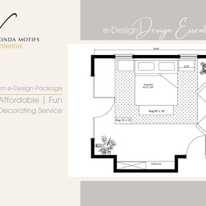 Master Bedroom Design | E-design Package | Bedroom Furniture | Edesign Essentials | | Floor ...