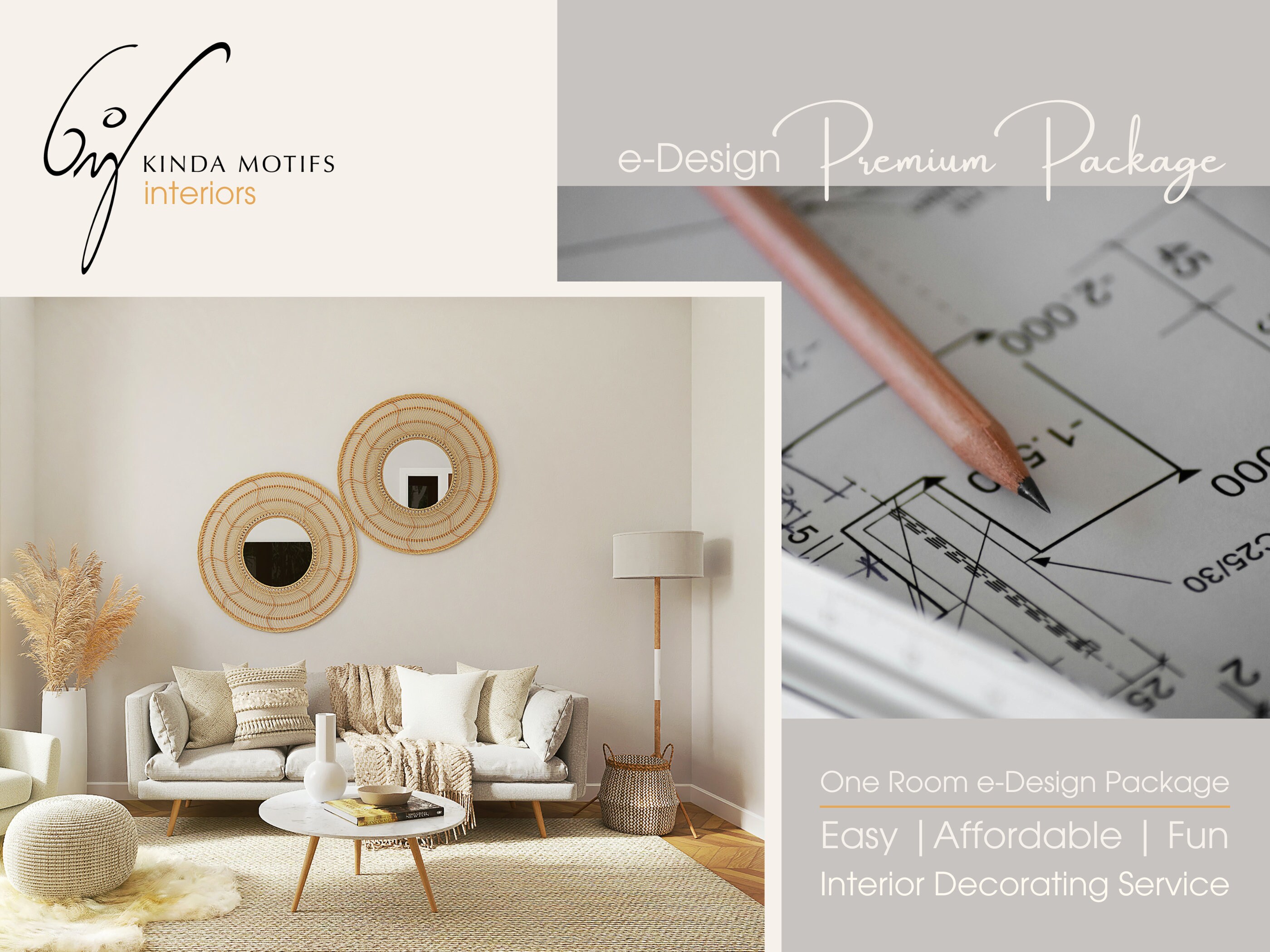 Premium E-design Package | Living Room Design | Design Consultation | One Room Edesign L ...