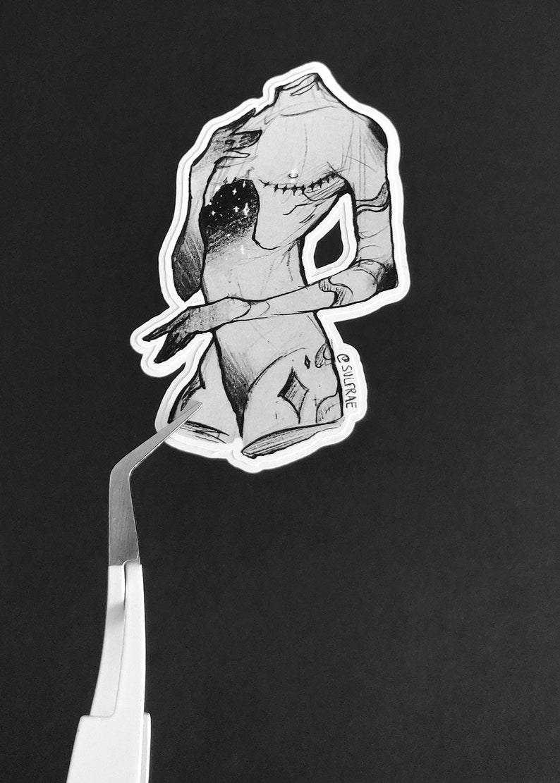 Trans Pride Waterproof Vinyl Sticker | Transgender Deity | Handmade ...