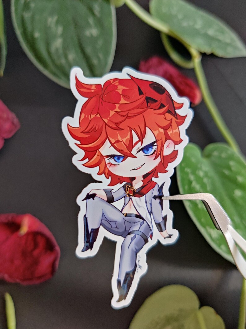 Genshin Impact Stickers - Chibi Alhaitham, Kaveh & Neuvillette, Childe ...
