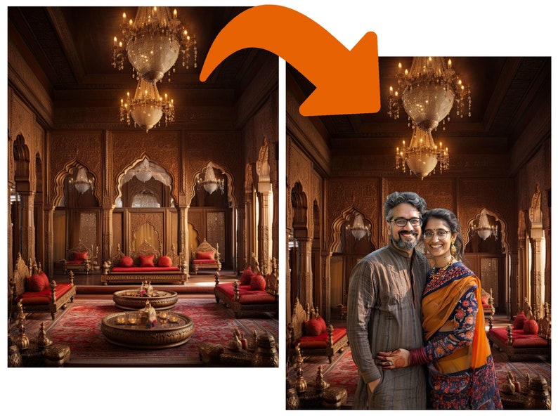 Indian Decor DIGITAL Backdrop II, Indian Home Wallpaper, Bollywood ...