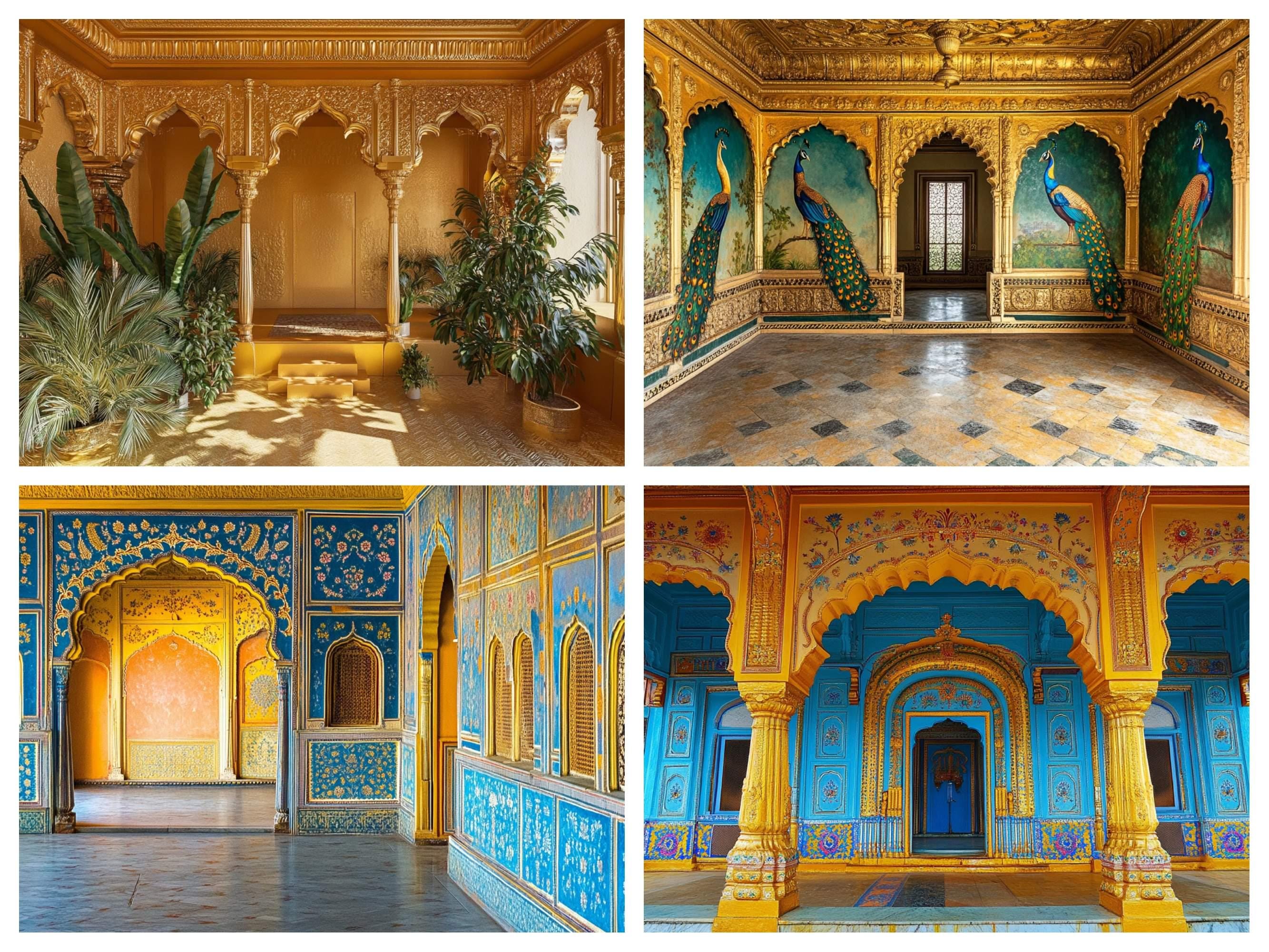 20 Indian Digital Backdrop, Indian Luxurious Bollywood Decor Virtual ...