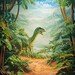 Dinosaur Photo Digital Backdrop, Dino Fantasy Birthday Party Background ...