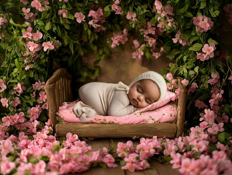 Newborn Baby Digital Backdrop, Newborn Studio Photography Mockup ...