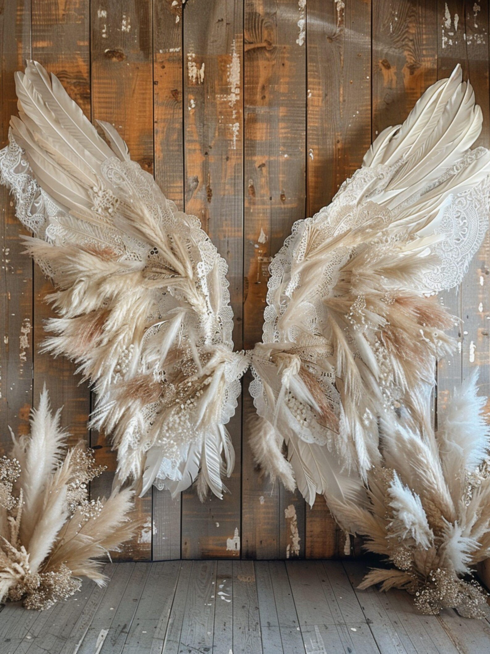 Maternity Boho Angel Wings Digital Backdrops, 8 Virtual Background ...