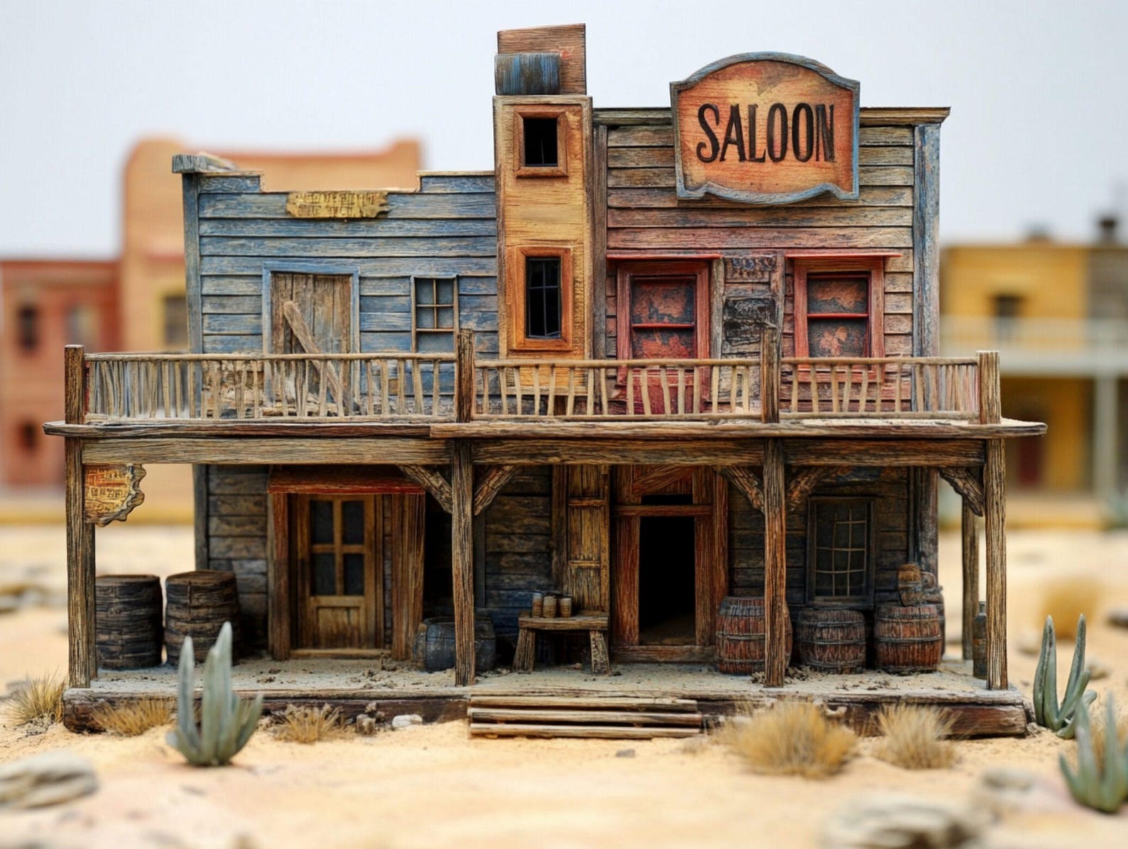 Western Town Digital Backdrop, Cowboy Cowgirl Wild West Virtual ...
