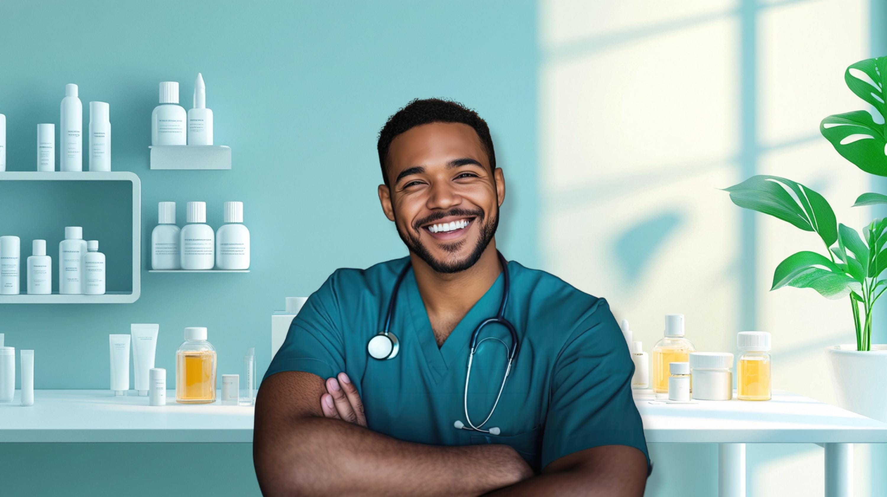 Zoom Virtual Background, Clinic Laboratory Digital Backdrop for Zoom or ...