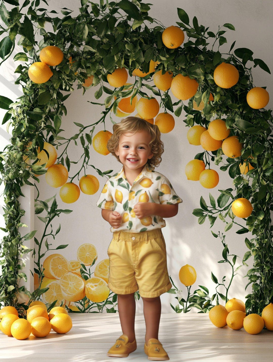 16 Summer Fruits Digital Backdrops for Kids, Strawberry Cherry Lemon ...