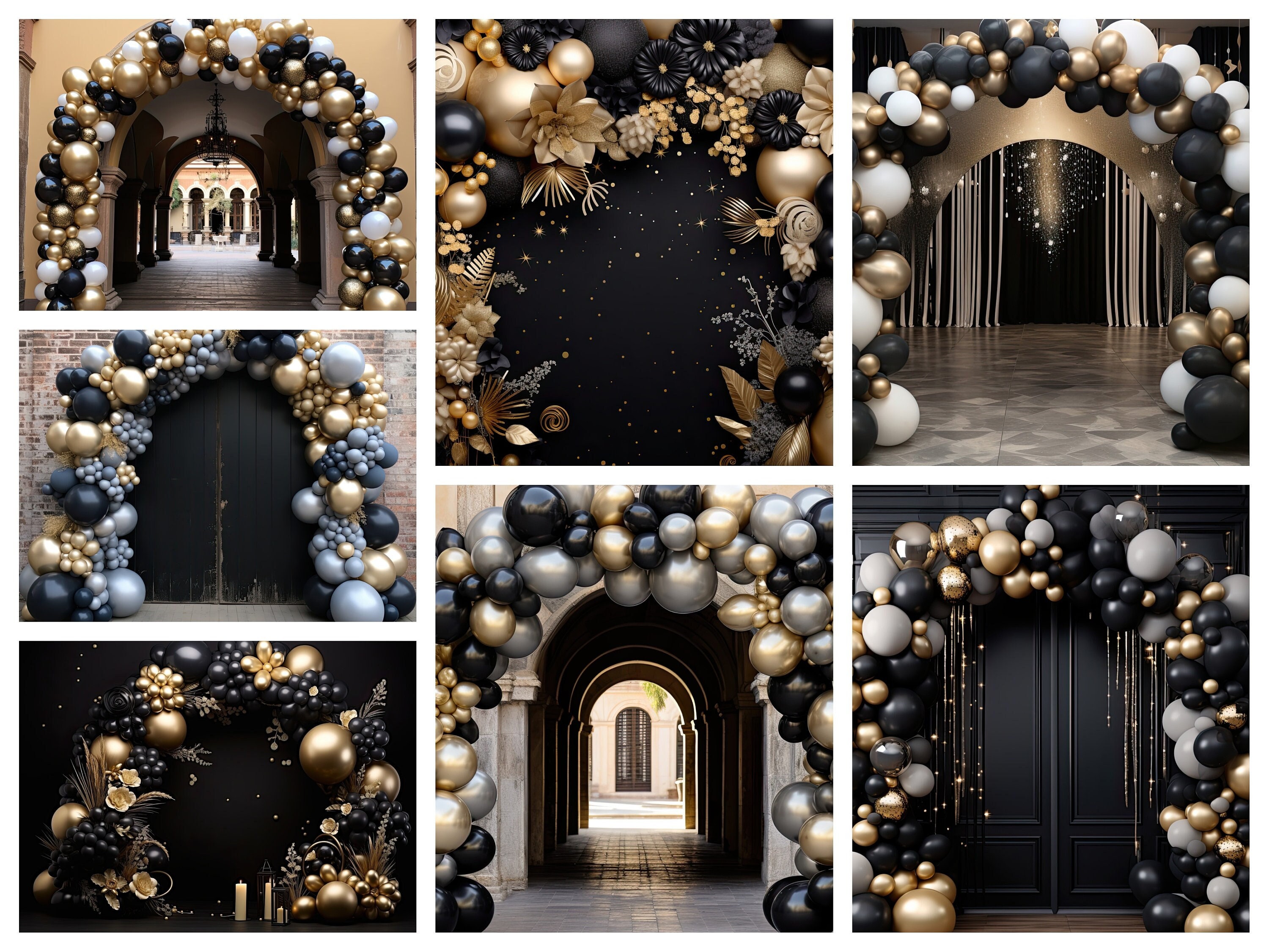 Balloon Garland Arch Digital Backdrop, Birthday, Maternity and Wedding ...