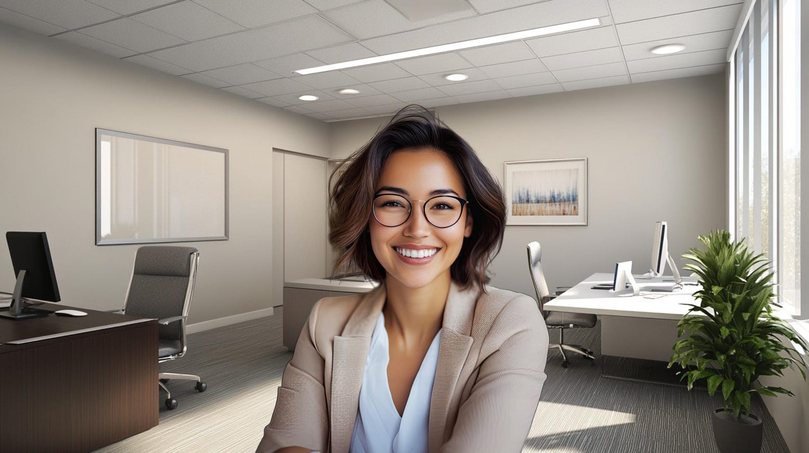 Zoom Office Virtual Background, Zoom Virtual Meeting Conference ...