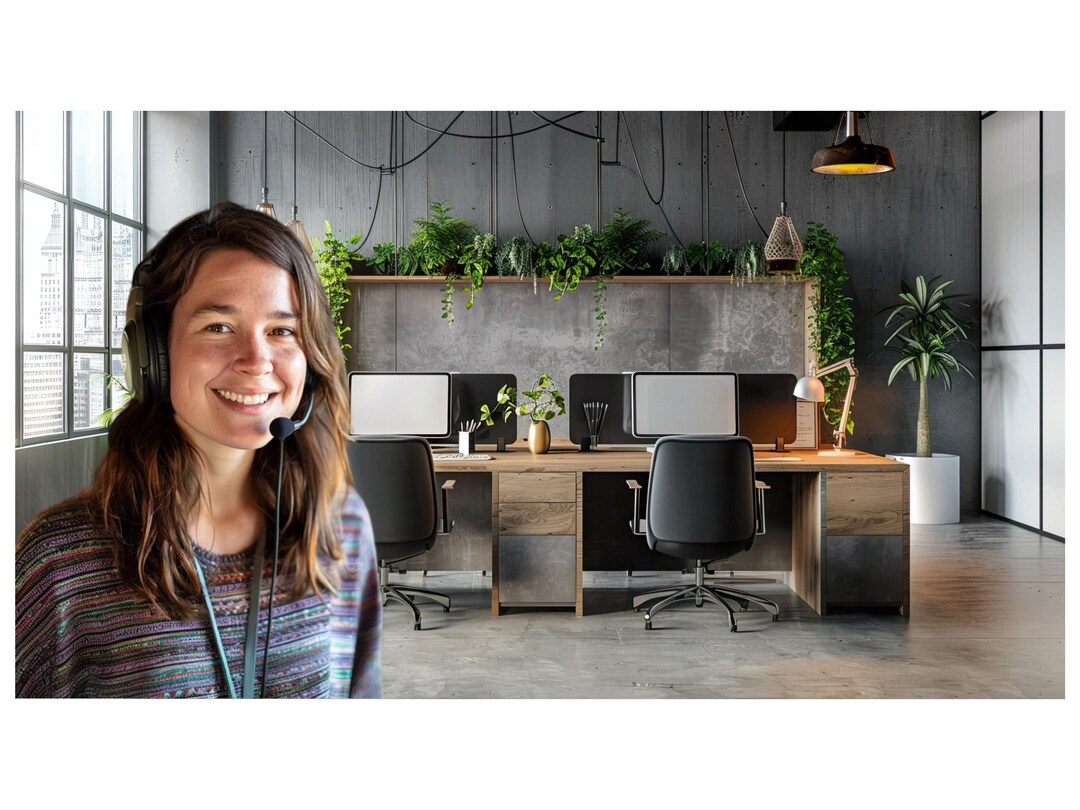 Zoom Office Background DIGITAL Download, Video Call Office Meeting Room ...