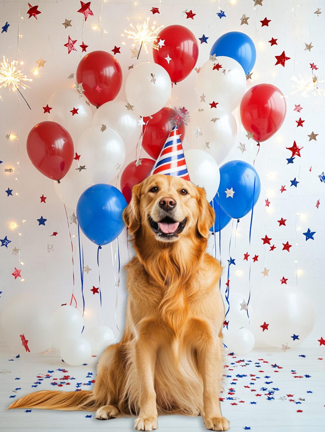 4th of July Digital Backdrops for Pets, 9 Independence Day Virtual ...