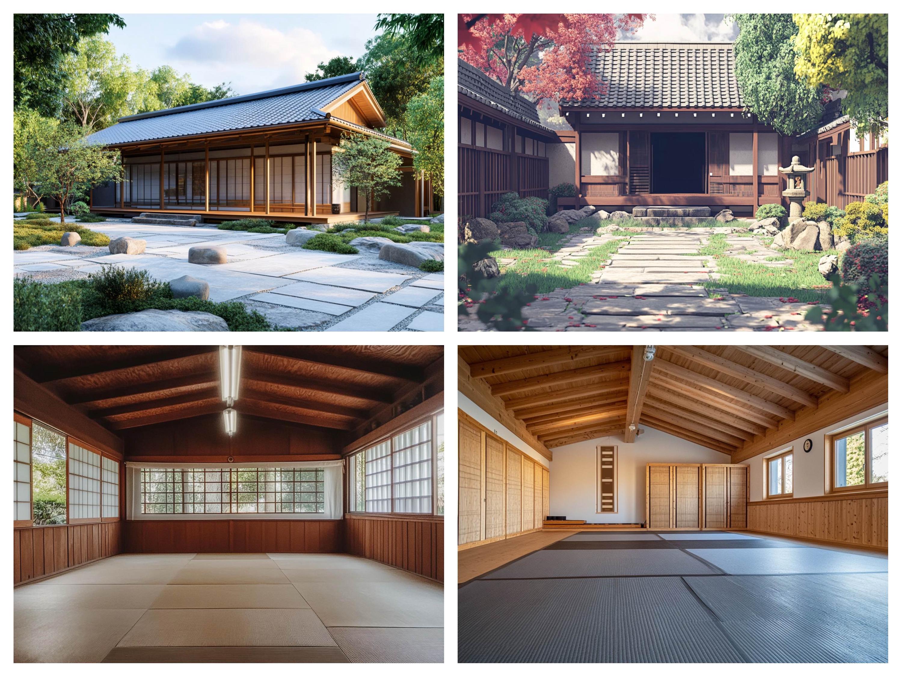 5 Karate Martial Arts Dojo Digital Backdrop, Judo Kung Fu Tai Chi ...