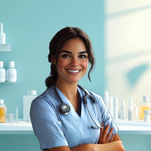 Zoom Virtual Background, Clinic Laboratory Digital Backdrop for Zoom or ...