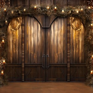 Wooden Barn Rustic Digital Backdrop, Boho Wedding, Western Wedding ...