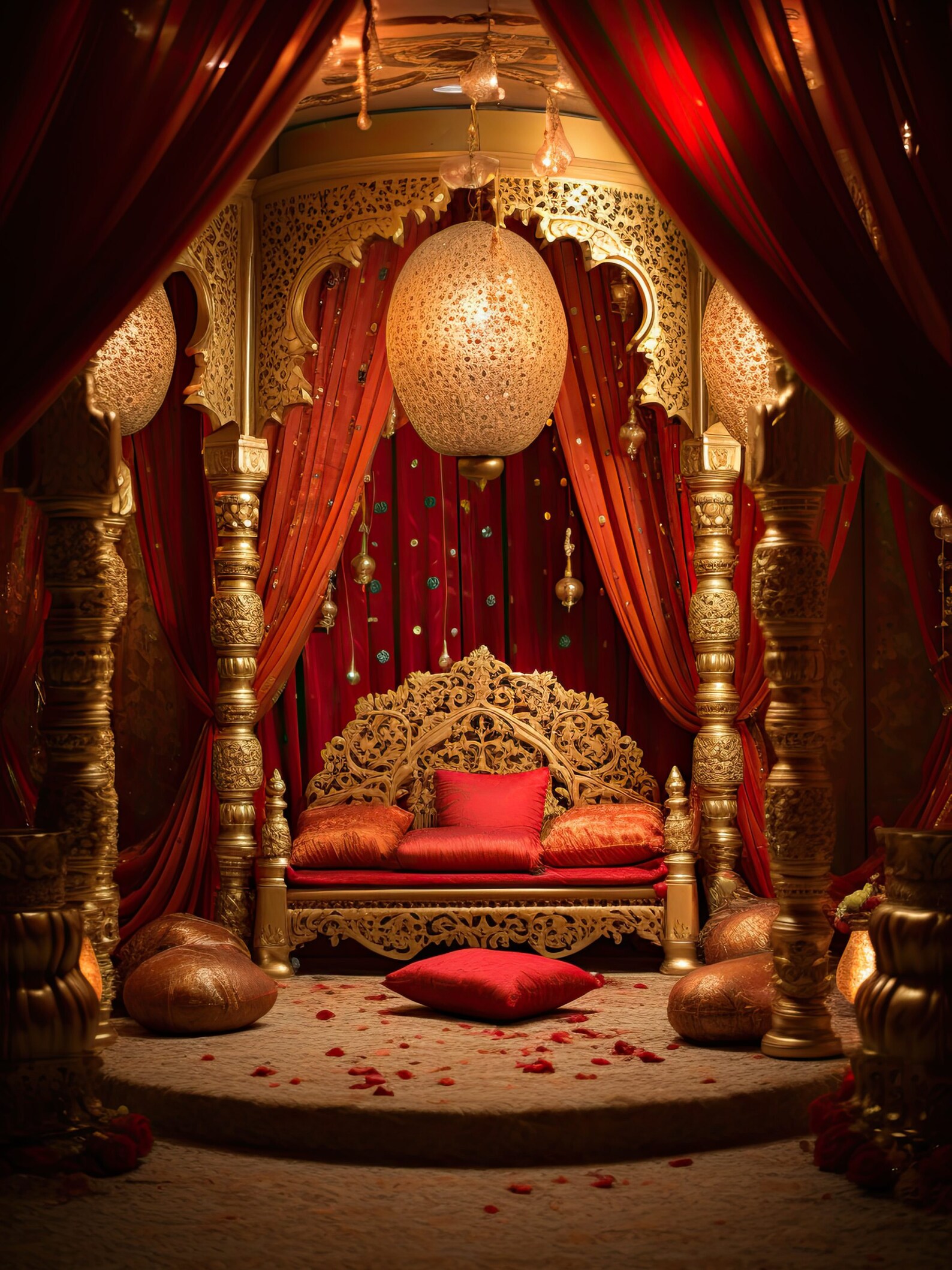 Indian Decor DIGITAL Backdrop, Indian Home Wallpaper, Indian Furniture ...