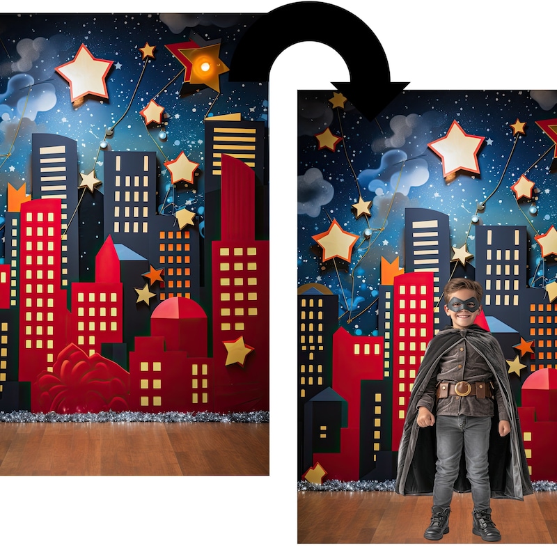 Superhero Backdrop - Etsy