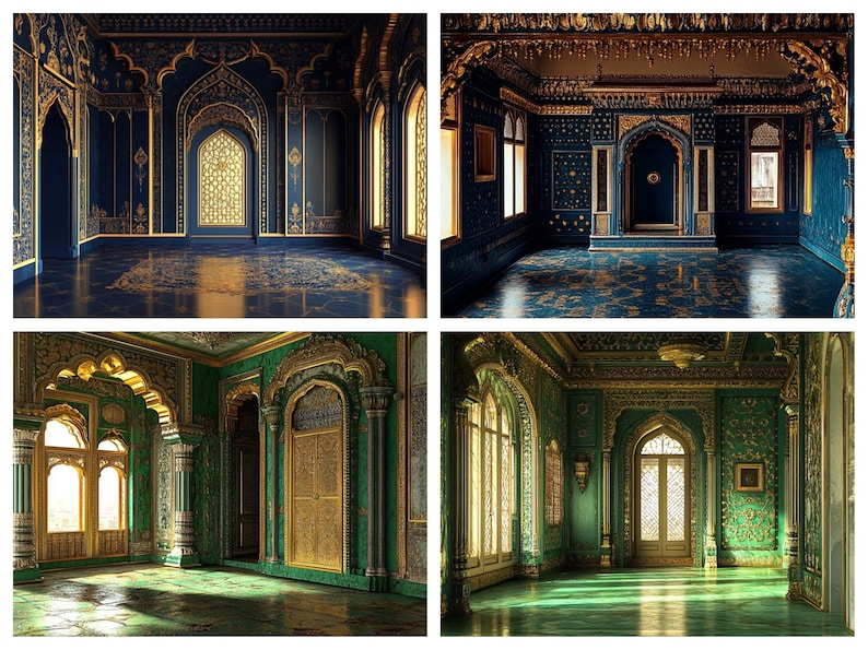 20 Indian Digital Backdrop, Indian Luxurious Bollywood Decor Virtual ...