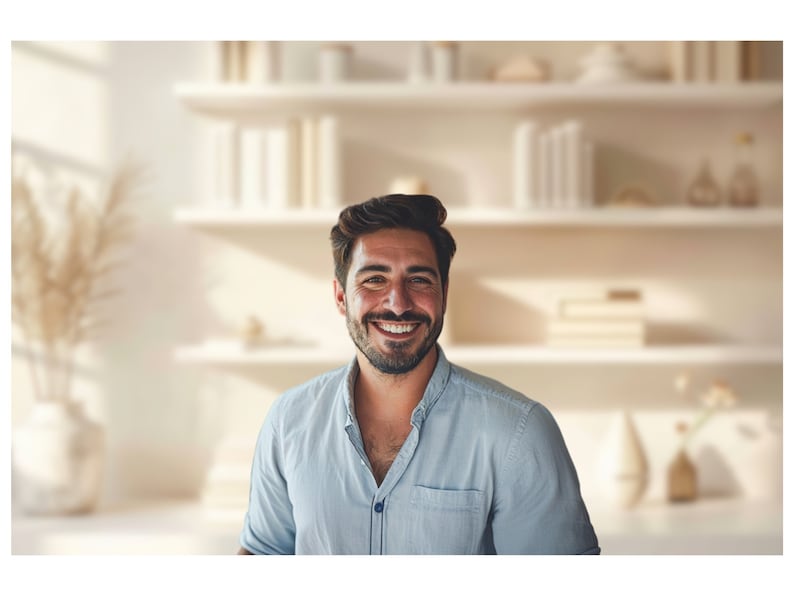 Zoom Background, 4 Virtual Backgrounds for Zoom, Home Office Backdrop ...