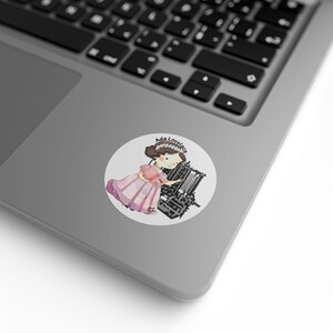 Woman in Science, Ada Lovelace, Mathematician, Round Sticker Label ...