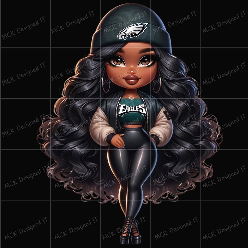 Chibi Eagles Girl Fan - Etsy