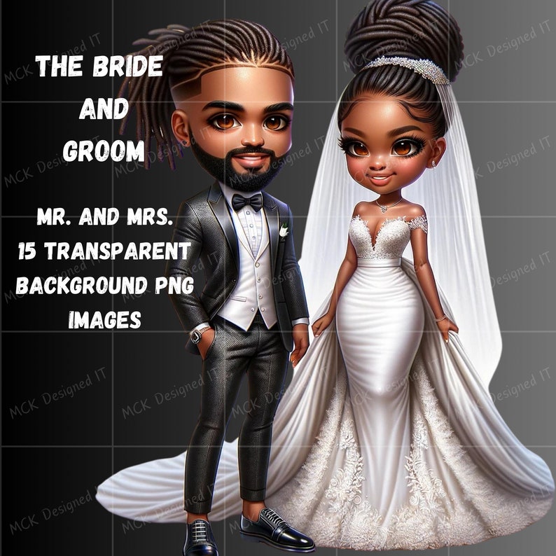 Chibi Black Couples, Chibi Married Couples, Chibi Husband and Wife ...
