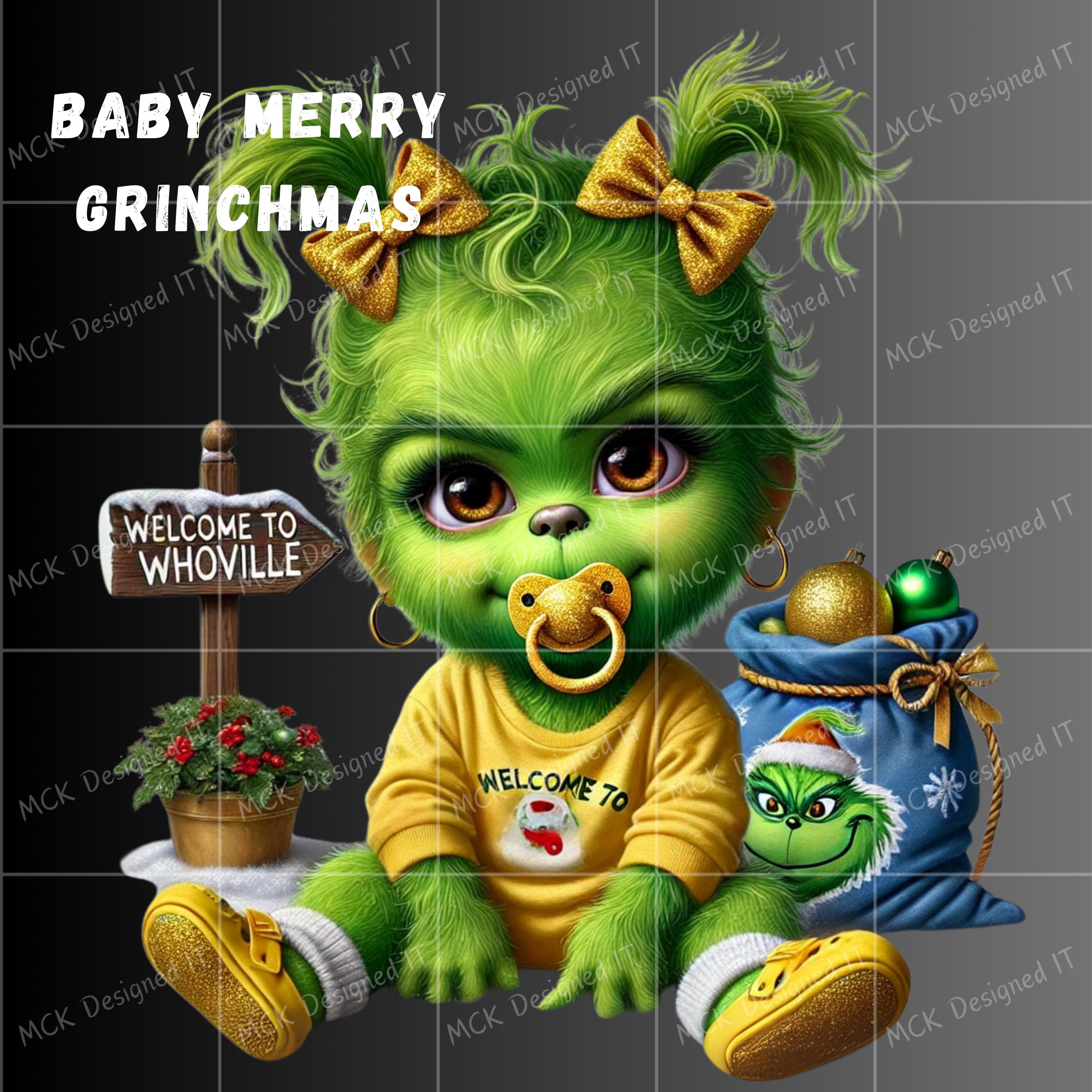 Infant Grinch PNG, Baby Grinch, Grinch PNG, Baby Grinch Pacifier, Baby ...