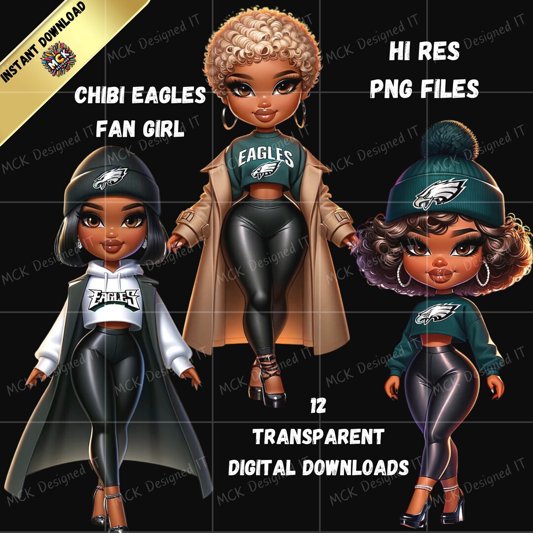 Chibi Eagles Girl Fan - Etsy