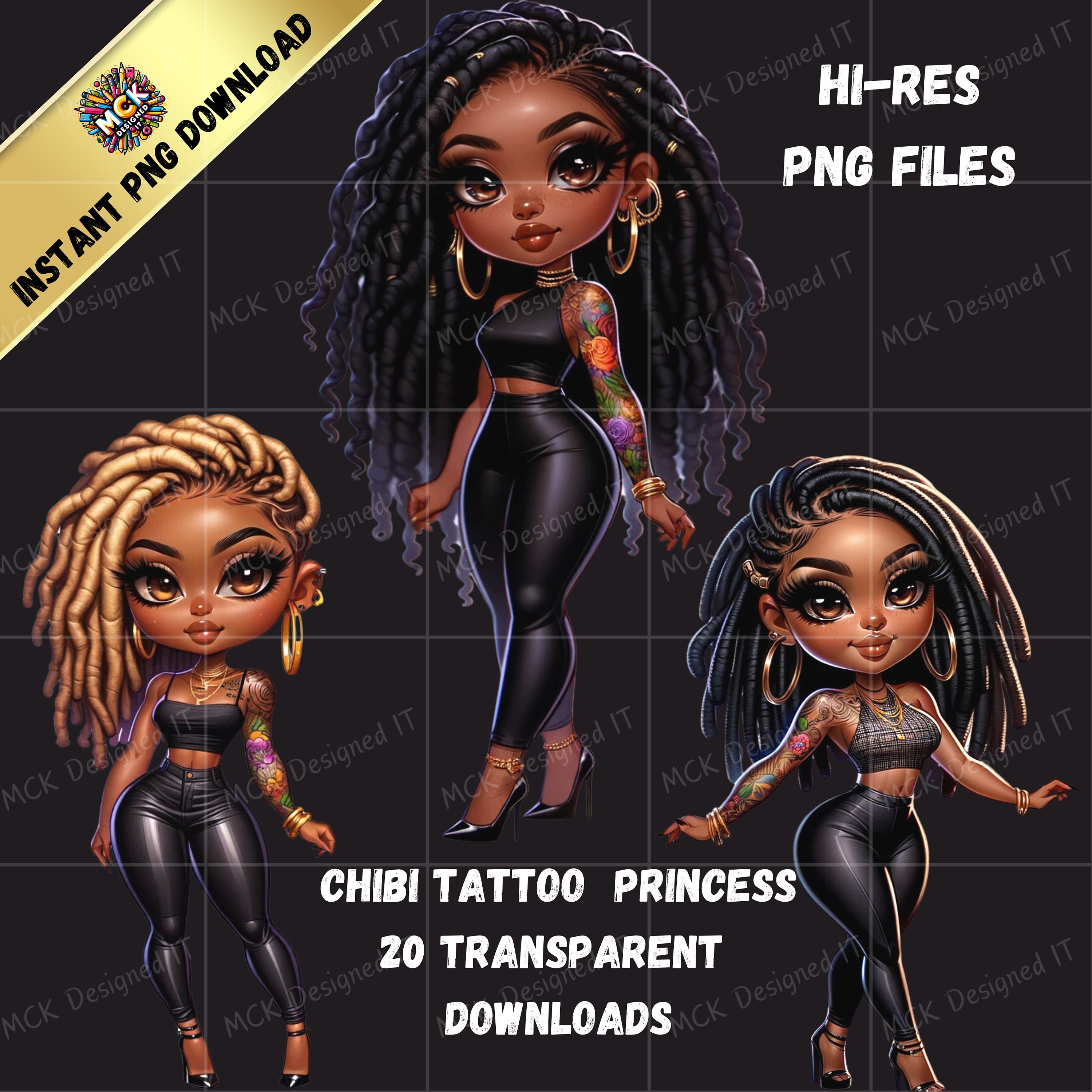 Chibi Tattoo Princess, Chibi PNG, Chibi Clipart, Chibi Download, Chibi ...
