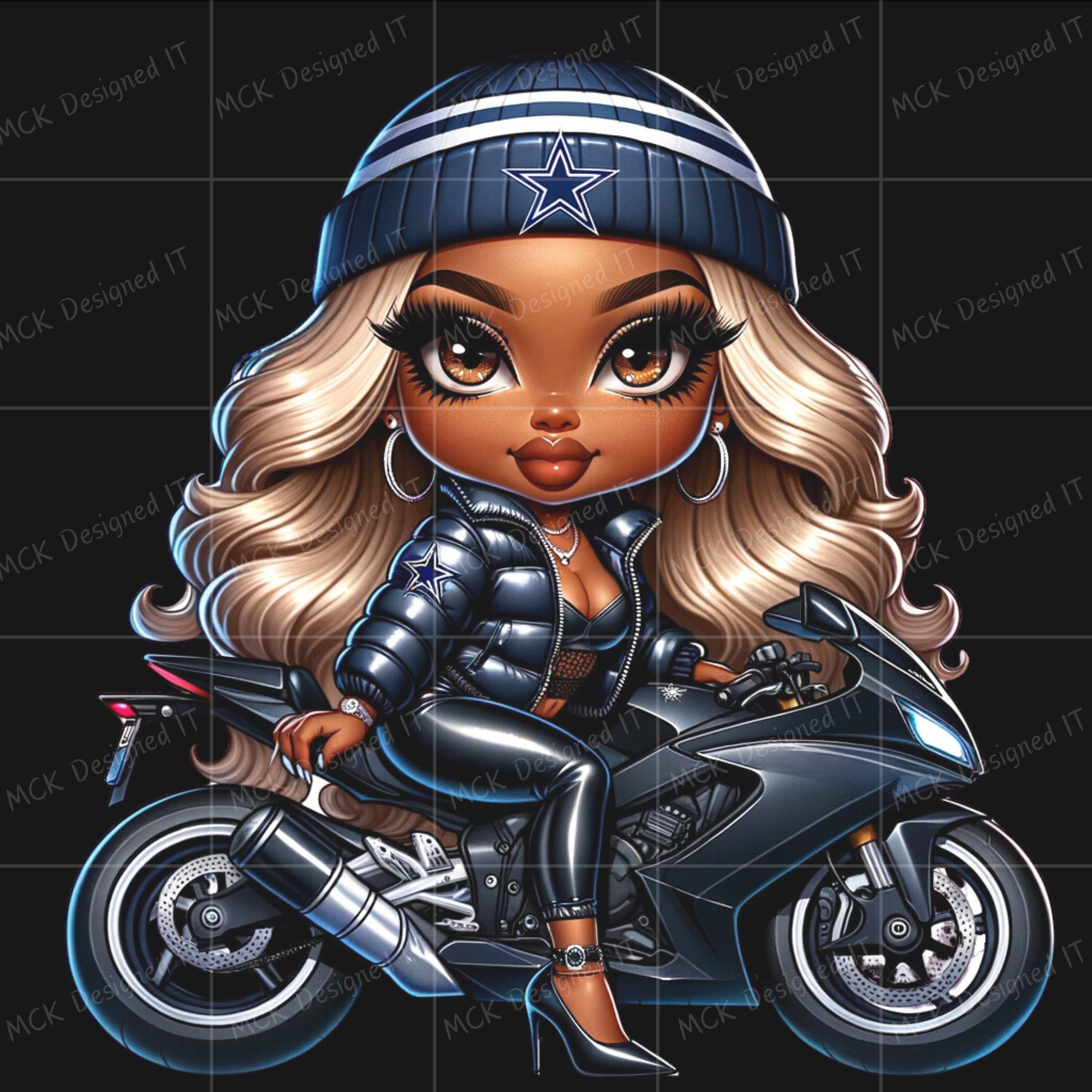 Chibi Cowboys Fan Girl Motor Cycle Club - Etsy