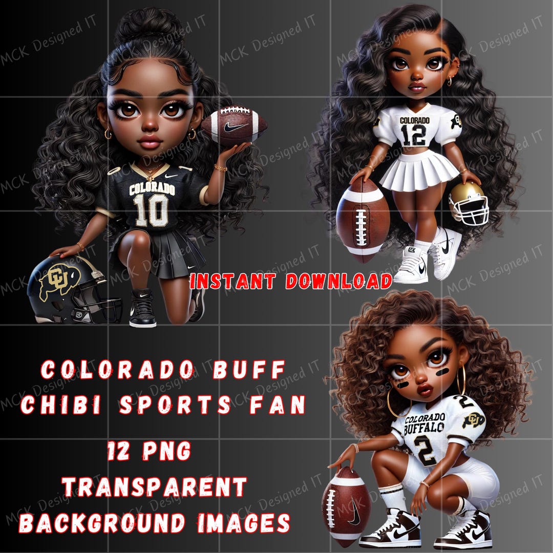 Colorado Buff Chibi, Colorado Buff PNG, Colorado Buff SVG, Chibi Sports ...