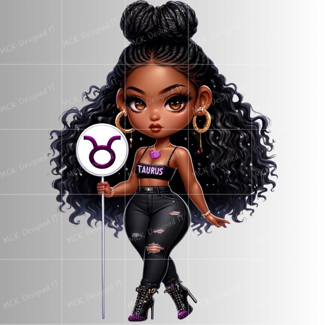 Taurus Season Chibi, Taurus Chibi PNG, Taurus Chibi Clipart, Taurus ...