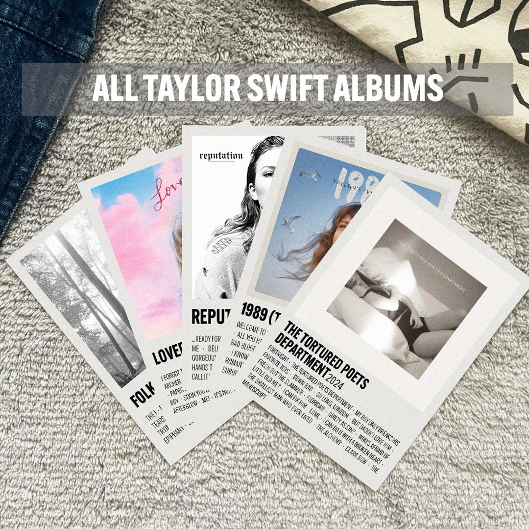 TTPD Taylor Swift the Tortured Poets Department All Albums Poster ...