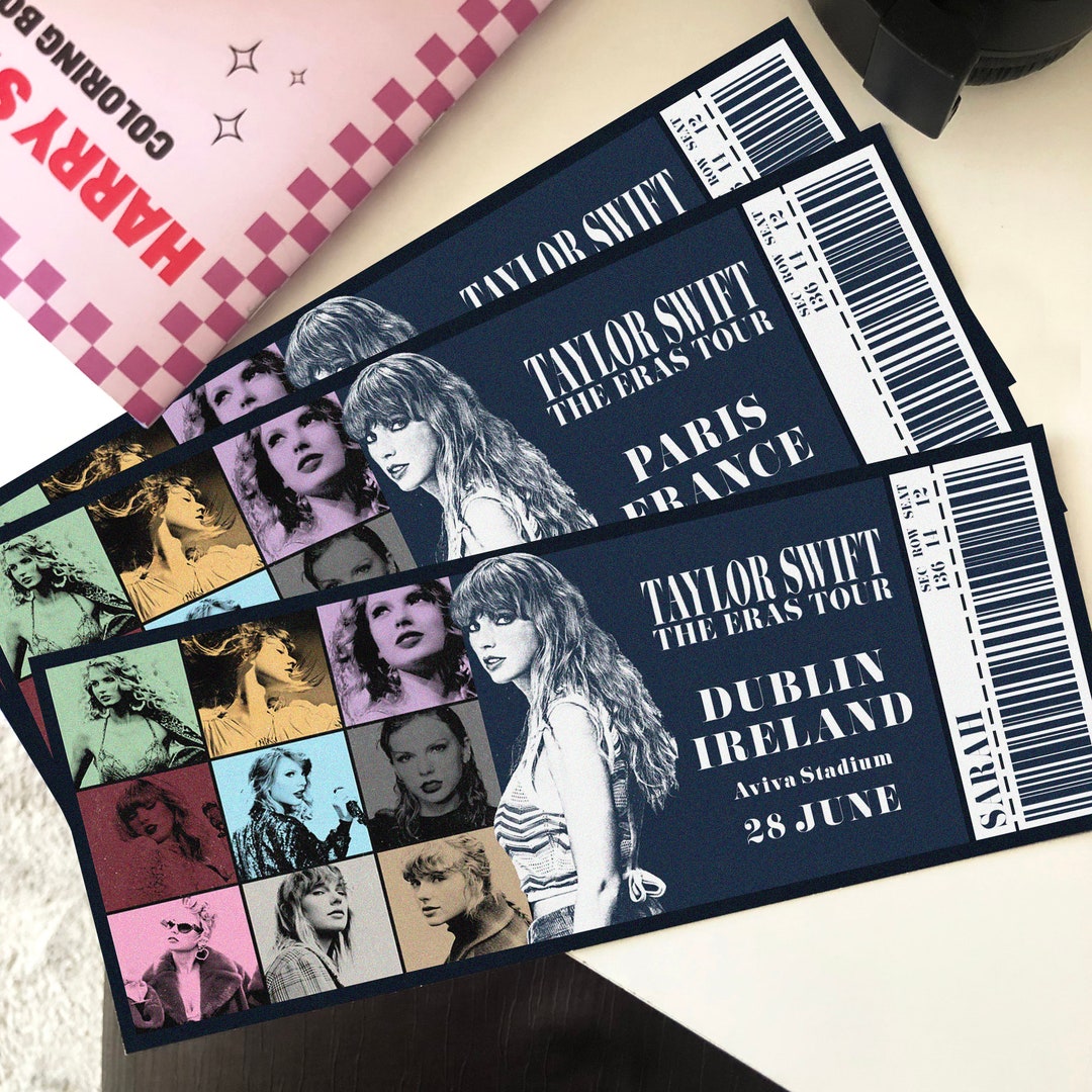 Taylor Eras Souvenir Concert Ticket Personalized Souvenir Concert ...
