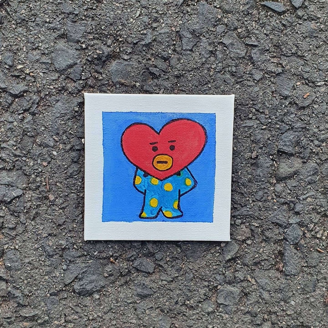 BT21 Tata Painting Canvas - Etsy